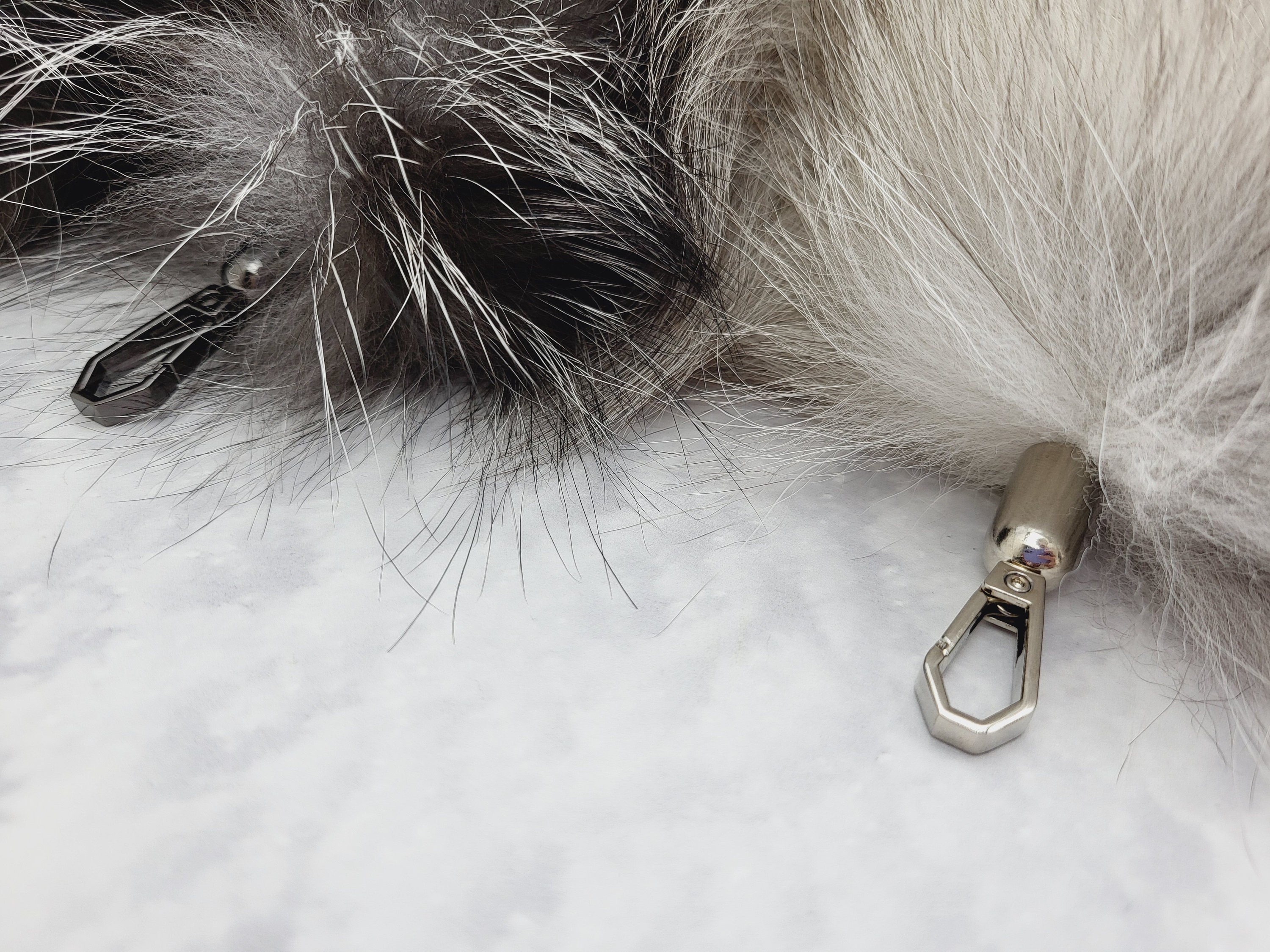 Real Arctic Fox Bushy Tail for Costumes Fur Keychain - Etsy Canada