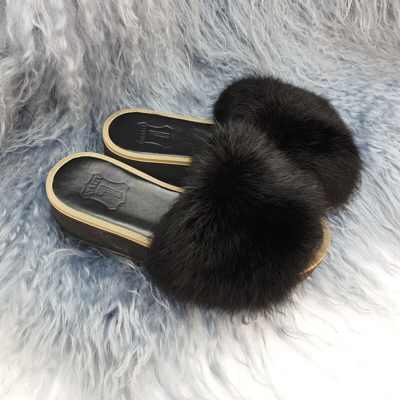 Furry Slides - Etsy