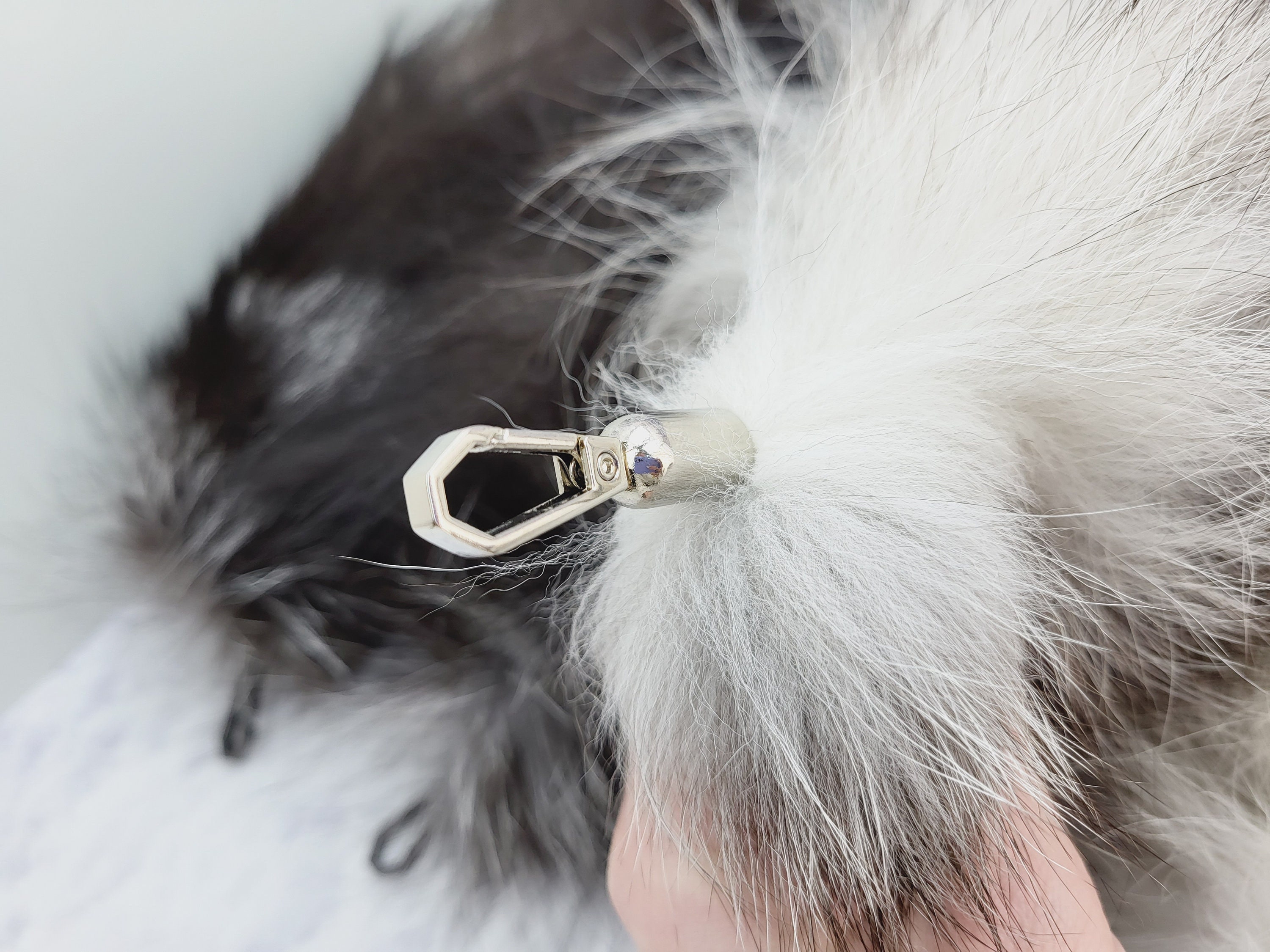 Real Arctic Fox Bushy Tail for Costumes Fur Keychain - Etsy Canada
