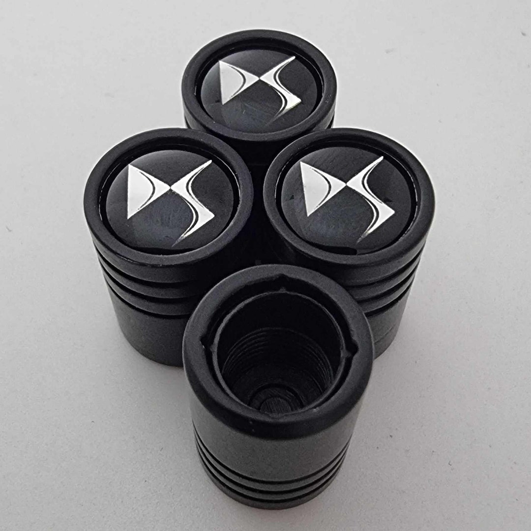 Citroen DS Black Huge Deluxe Wheel Valve Dust Caps. Colours Non Stick ...