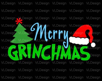 Grinch monogram svg | Etsy