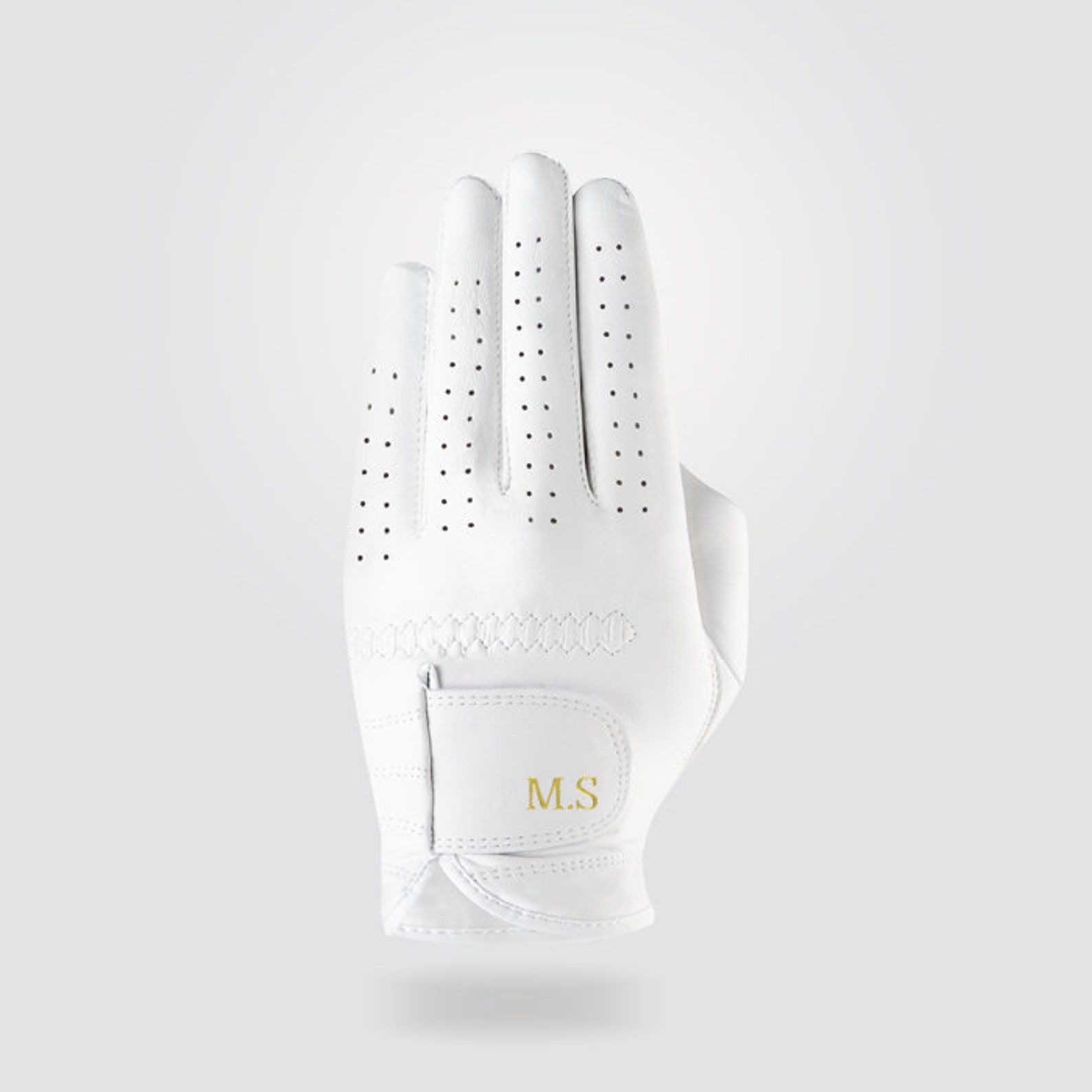 White Premium Personalized Cabretta Leather Golf Glove | Etsy