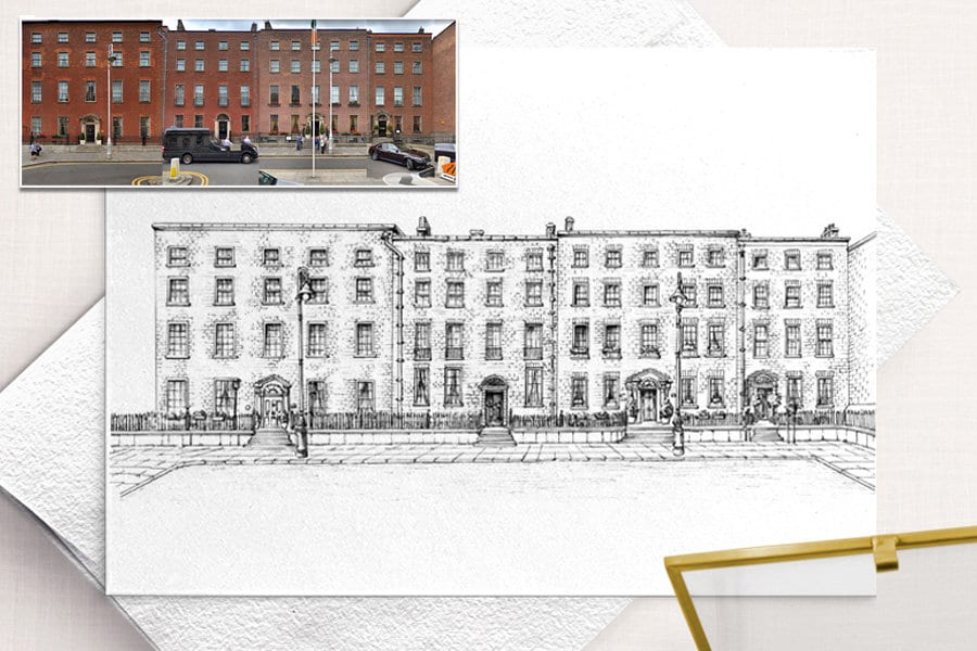 Castlemartyr Resort Art Print: Hand-drawn Wedding Venue Illustration - Etsy