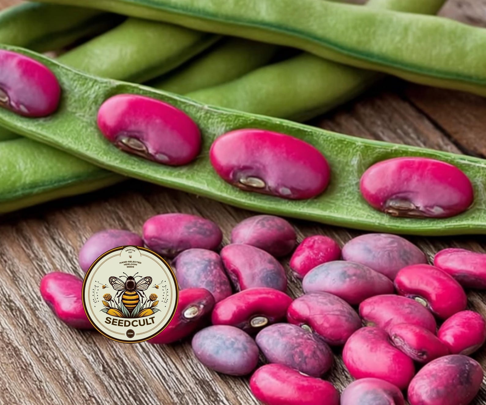 NEW! Scarlet Emperor Runner Bean Seeds, Phaseolus Coccineus, PV1215 - Etsy