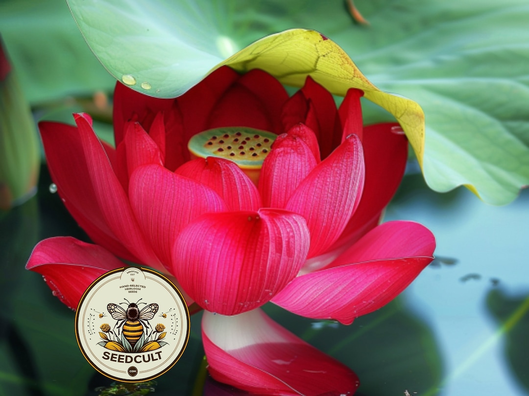 Red Sacred Lotus Bonsai Seeds, Nelumbo Nucifera, for Growing in Pond or ...