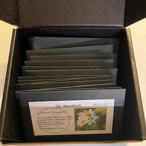 Edible Flower Seed Gift Box Collection, Sampler Gift, 10 Individual ...