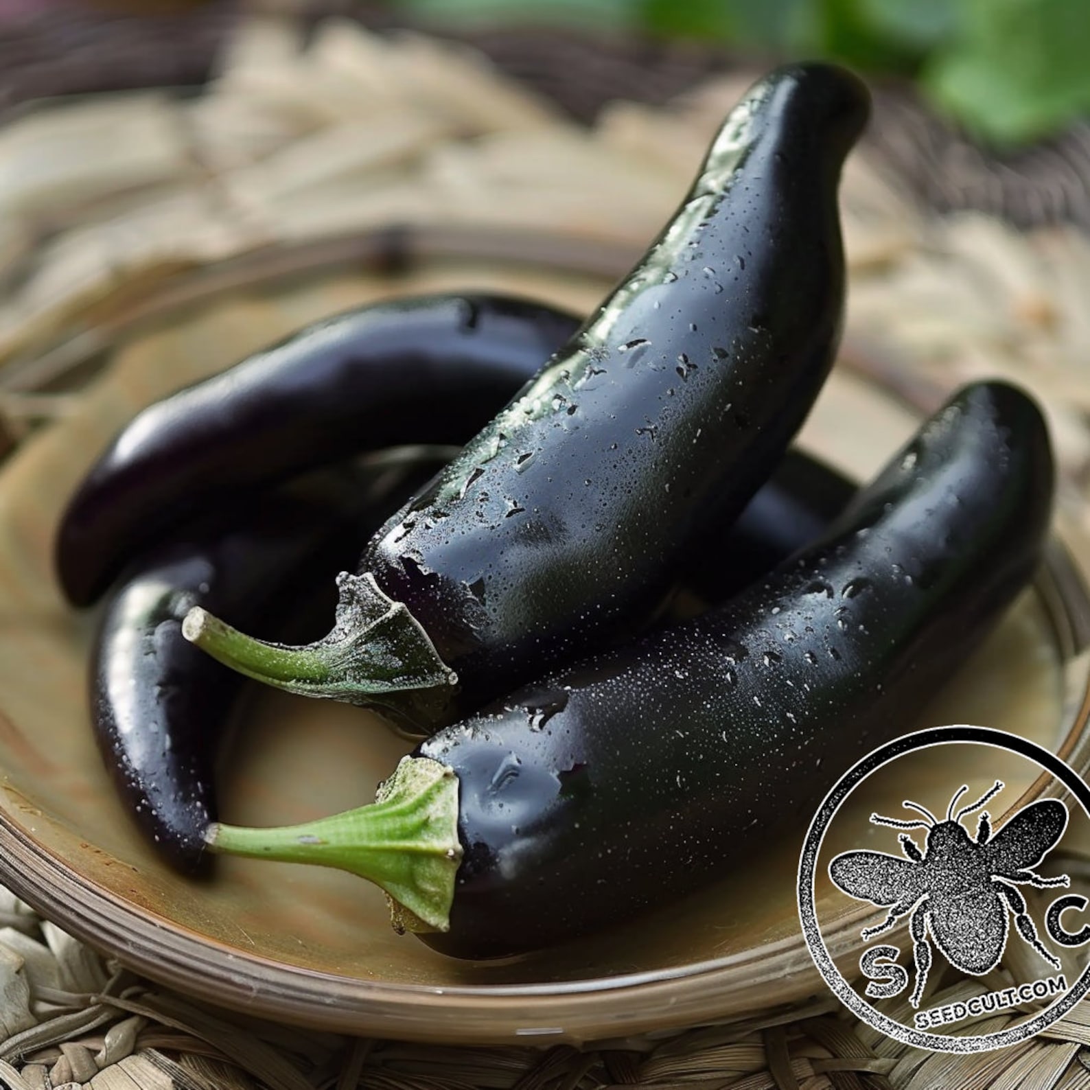 Count Dracula Pepper Seeds, Black Gothic Fang Hot Peppers, Capsicum ...