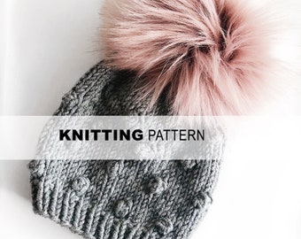 Bobble Hat Pattern | Etsy