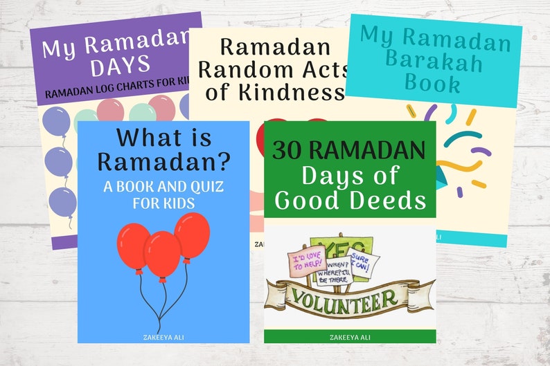Ramadan Ebook Bundle for Muslim Kids to Color and Learn | Includes ...