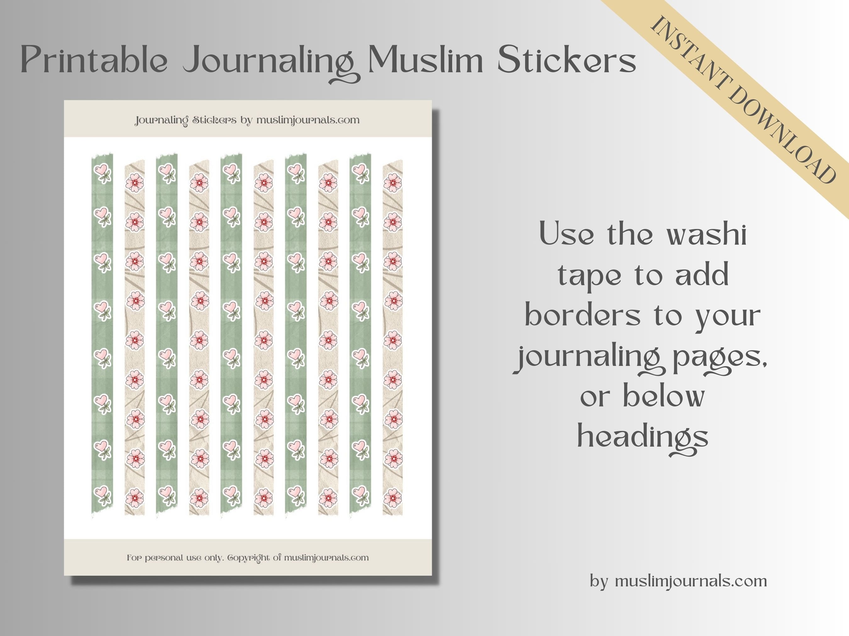 Muslim Journaling Stickers, Dua Printable Stickers, Goodnotes Stickers ...