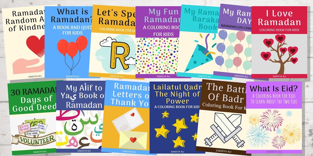Ramadan Ebook Bundle for Muslim Kids to Color and Learn | Includes ...