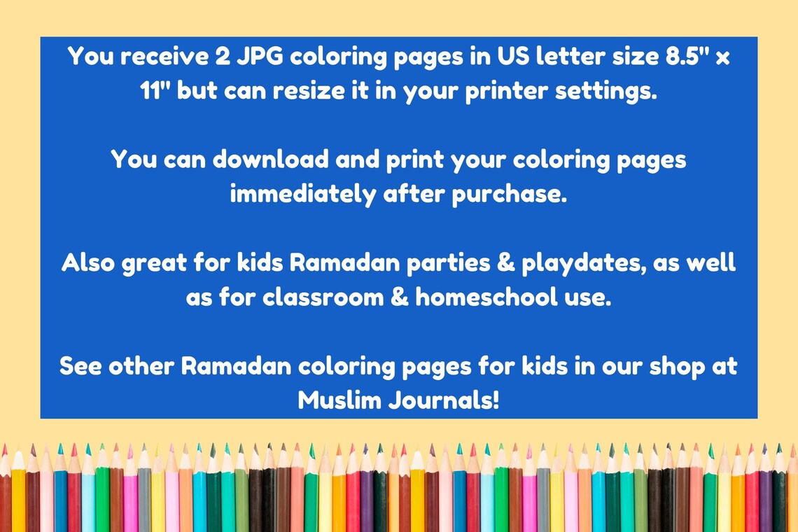 Ramadan Coloring Pages for Kids Set 1. Print and Color Activity Craft ...