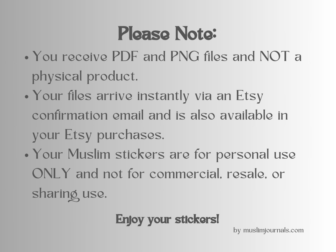 Muslim Journaling Stickers, Quran Printable Stickers, Goodnotes ...