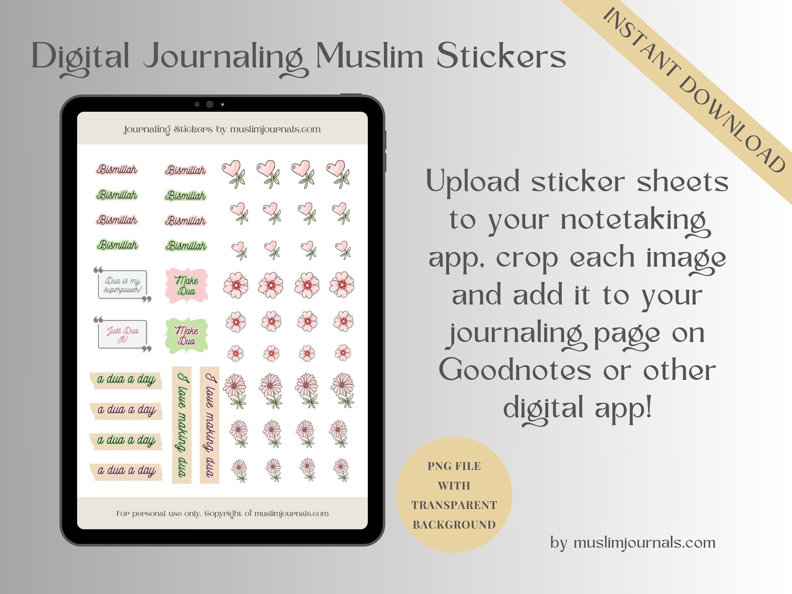 Muslim Journaling Stickers, Dua Printable Stickers, Goodnotes Stickers ...