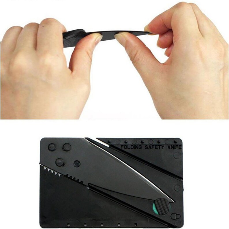 New Cardsharp Credit Card Knife Folding Razor Sharp Wallet Survival ...