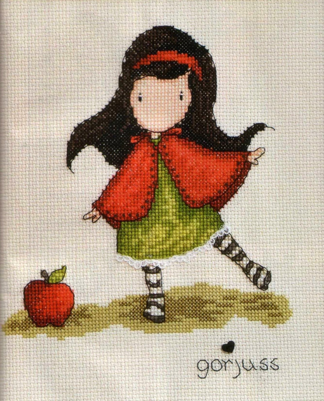 Little Red Cross Stitch Chart - Etsy