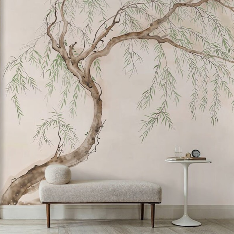Willow Wall Mural - Etsy