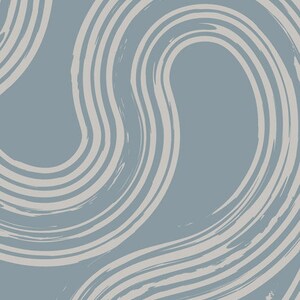 Blue Abstract Textured Lines Wallpaper Mural, Paste the Wall, Removable ...