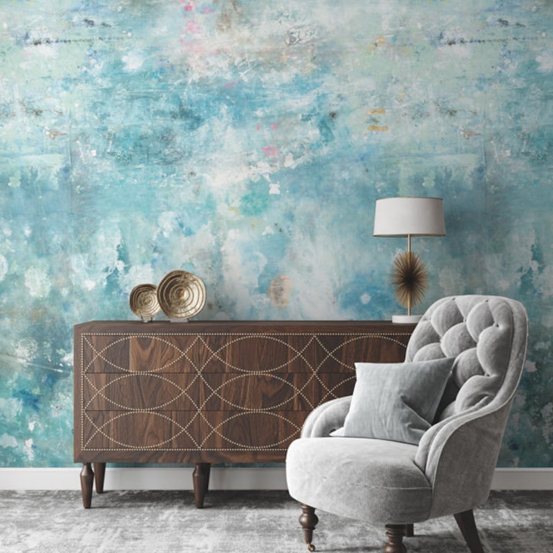 Removable Wallpaper Blue - Etsy