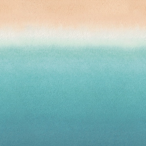Blue Ombre Wallpaper, Sea Wall Mural Ocean Beach Wallpaper, Removable ...