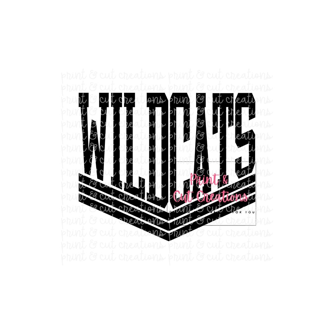 Wildcats Cheer Font PNG: V Style Design (digital Download) - Etsy