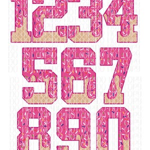 Sprinkle Drip Numbers 0-9: Baseball Life PNG (digital Download) - Etsy