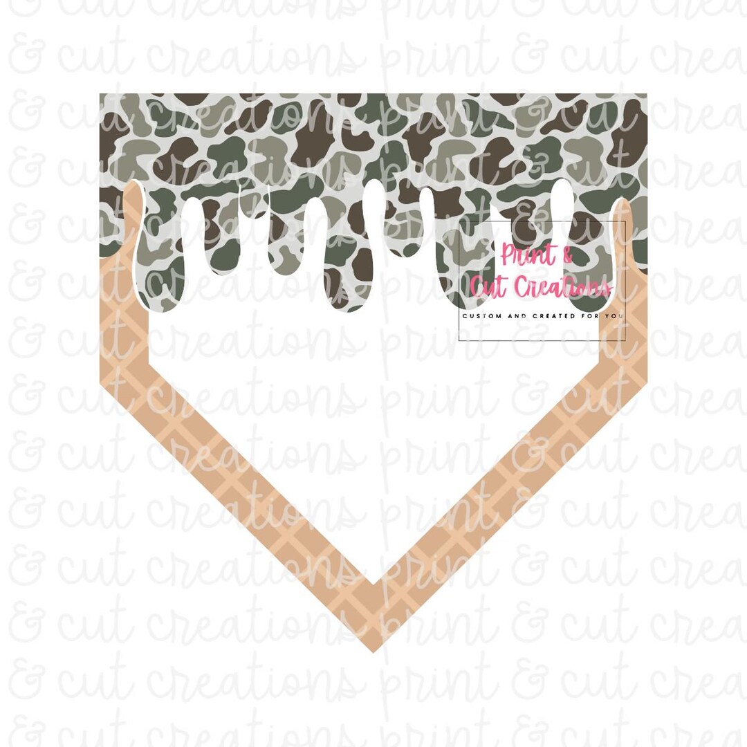 CAMO Drip Png |baseball Life| Camo Baseball Png | Sprinkle Drip PNG ...