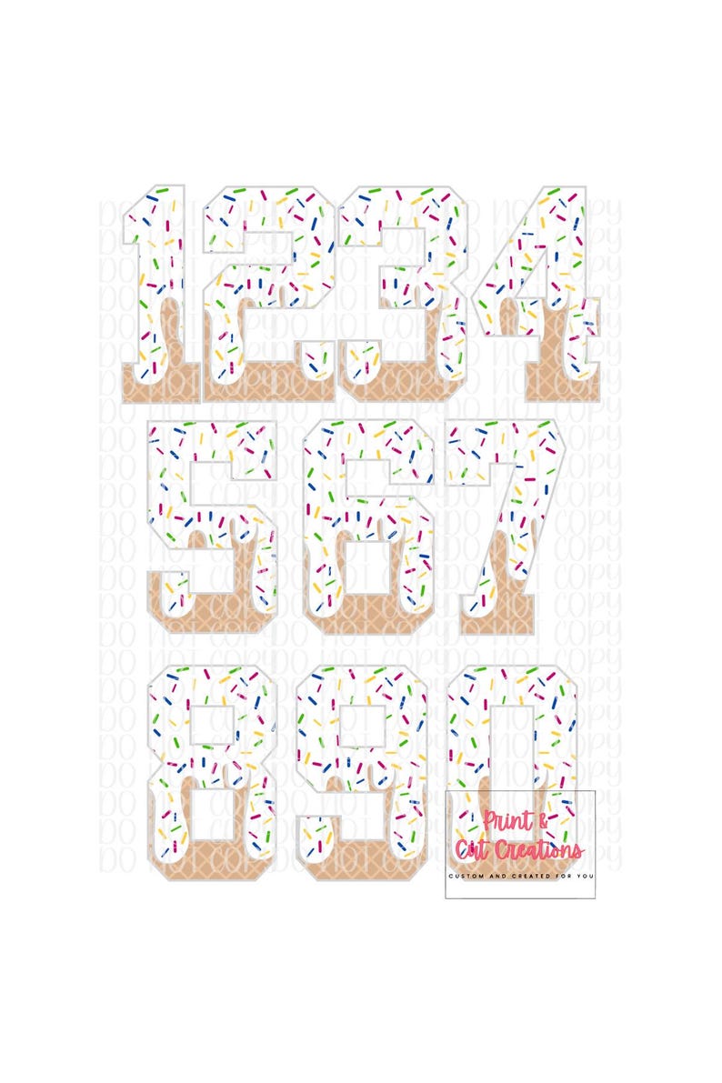 Sprinkle Drip Numbers 0-9: Baseball Life PNG (digital) - Etsy