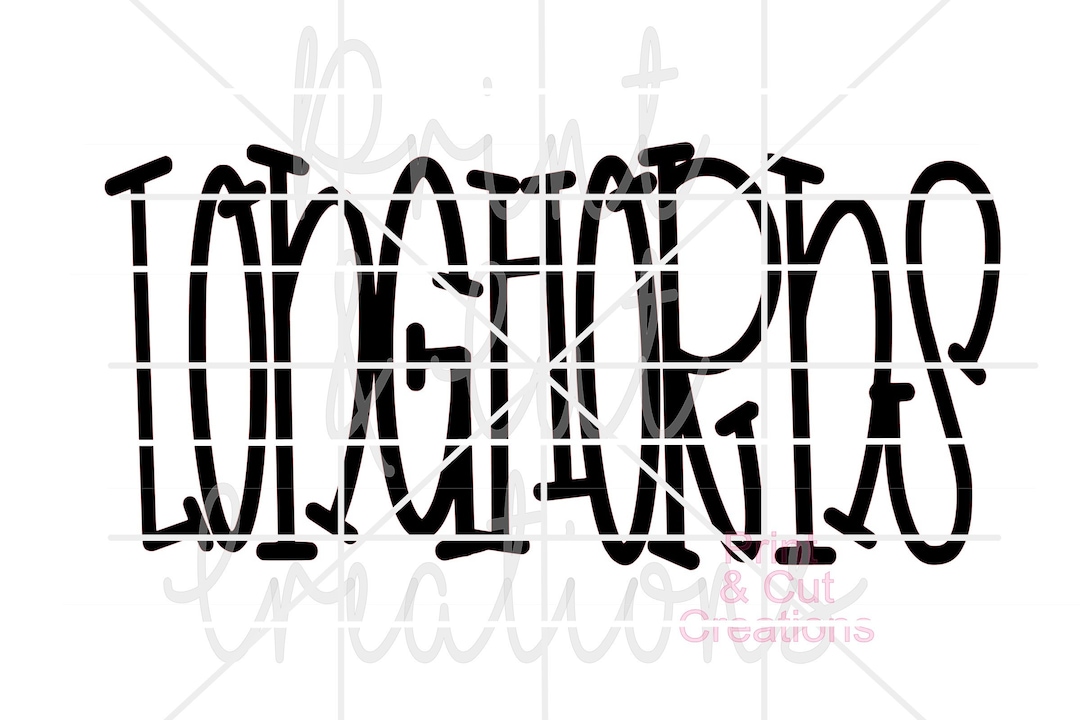 Longhorns Mascot: Texas Cutesy Font, DTF Sublimation (digital Download ...
