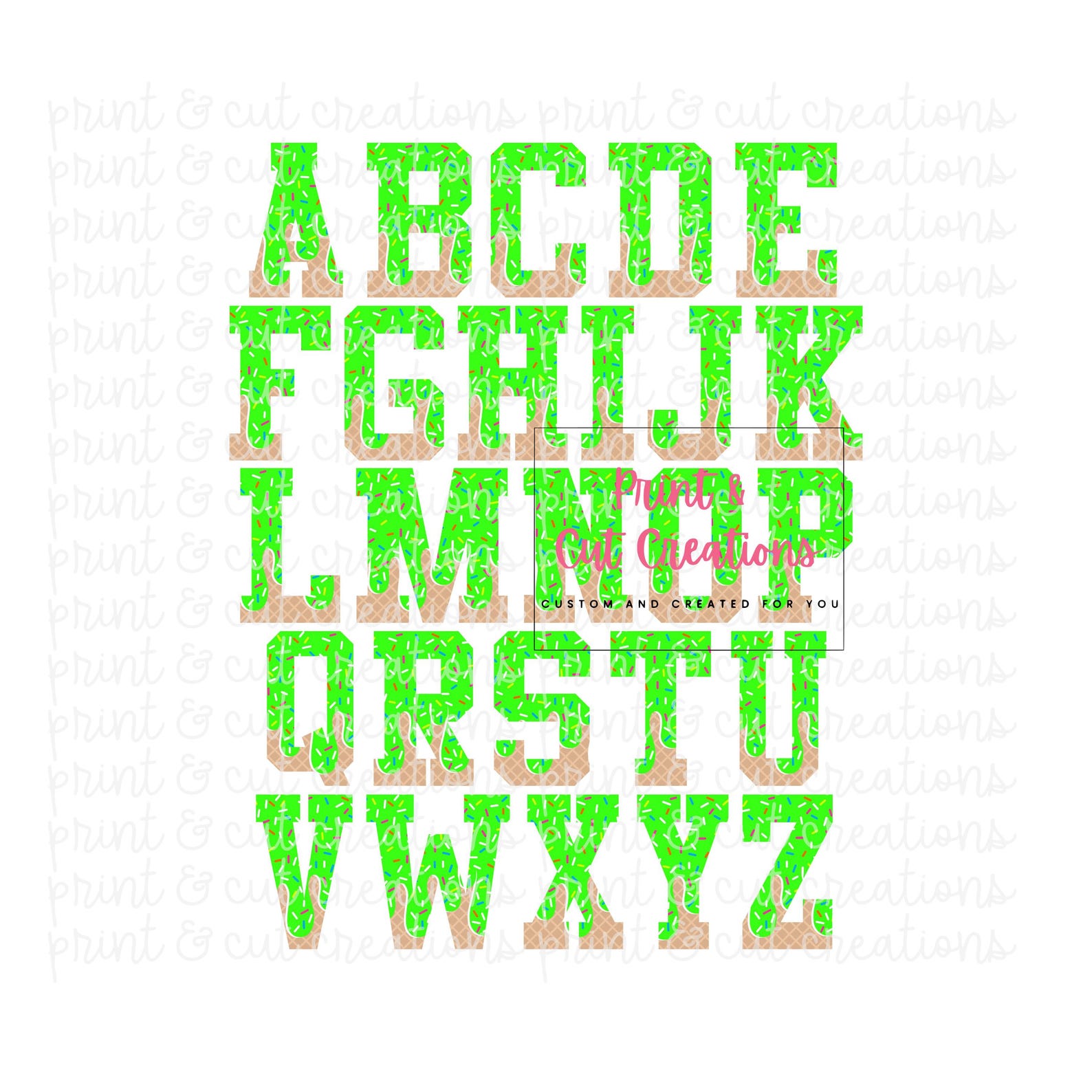 Neon Green Drip Alphabet Letters PNG: Baseball Mom Clipart (digital ...