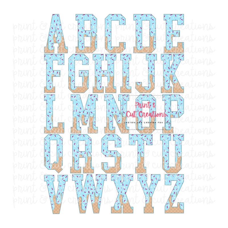 Ice Cream Letters - Etsy