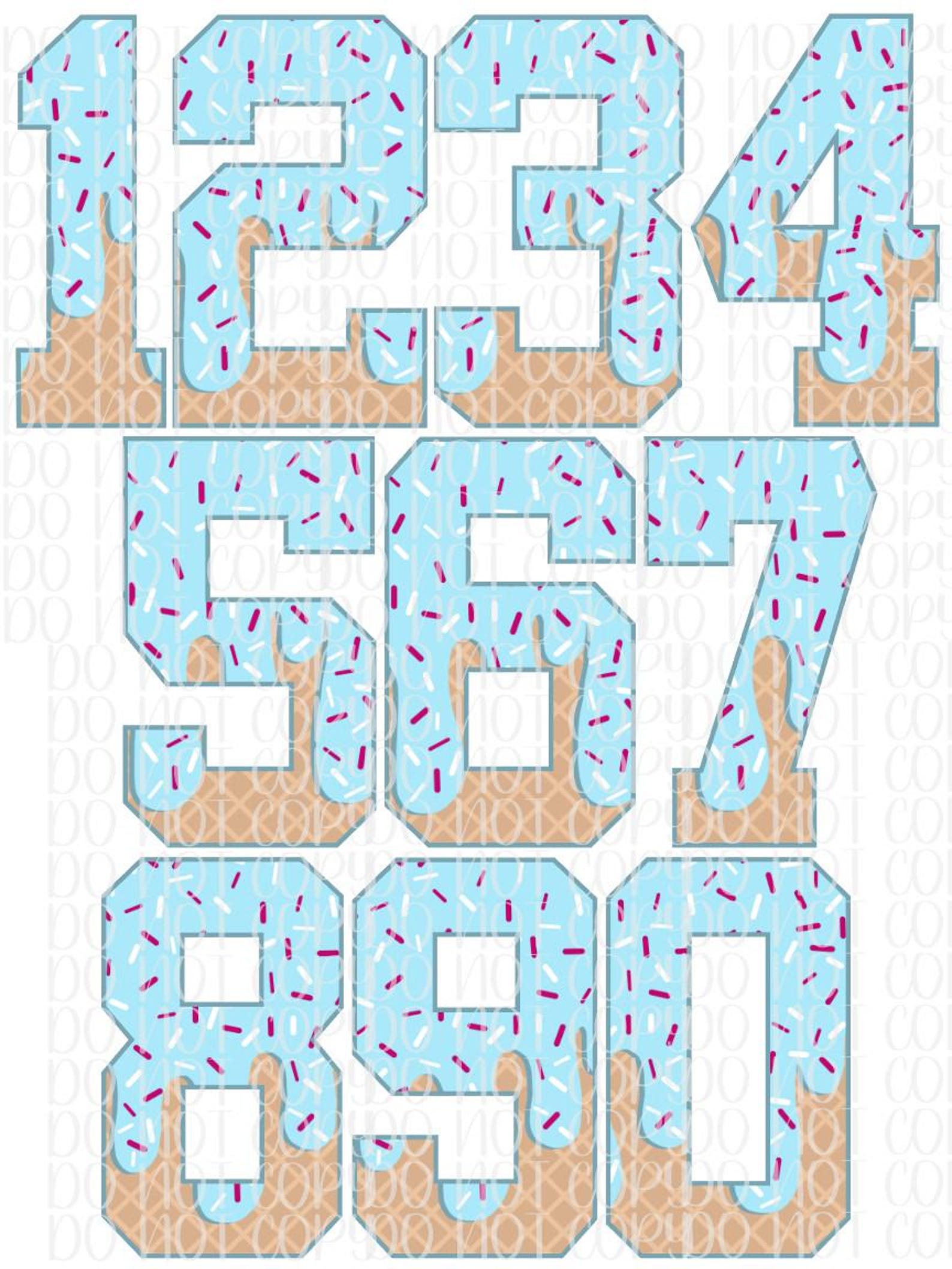 Sprinkle Drip Numbers 0-9: Baseball Life PNG (digital Download) - Etsy