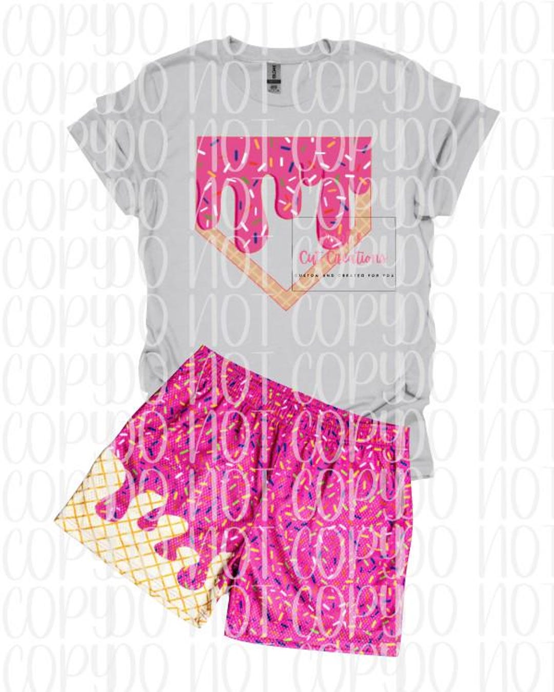 Pink Sprinkle Drip Open Plate Strawberry Drip Baseball Life Custom ...