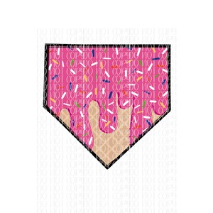 Purple Gold Sprinkle Drip Numbers: Baseball Life Design (digital ...