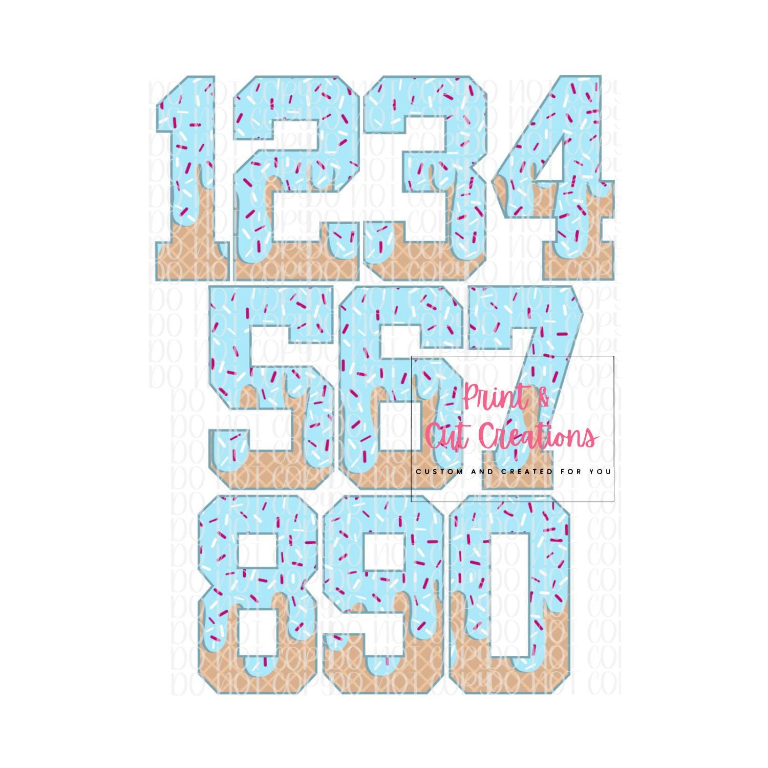 Sprinkle Drip Numbers 0-9: Baseball Life PNG (digital Download) - Etsy