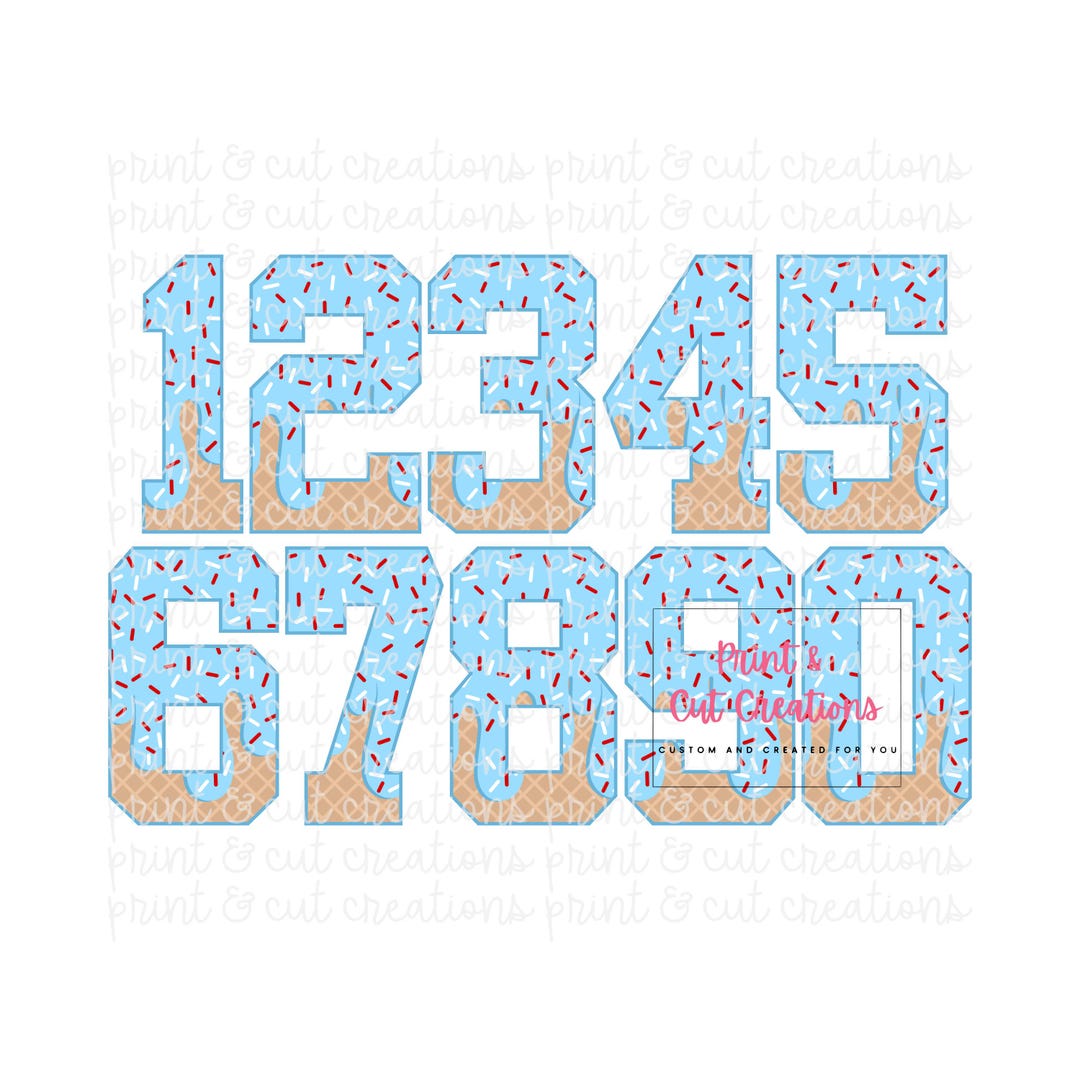 Baseball Drip Numbers PNG: Columbia Blue, Red Sprinkle Jersey Clipart ...