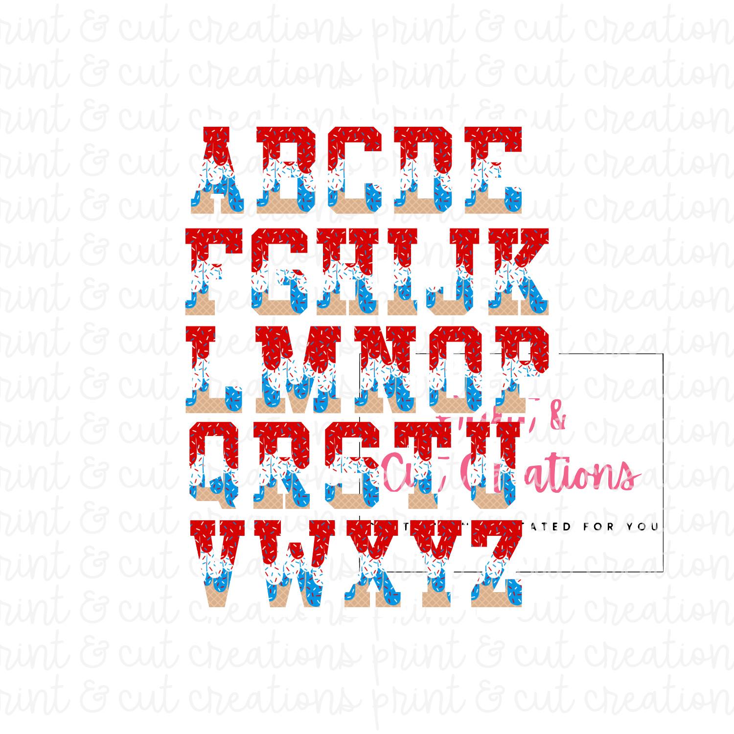 Patriotic Drip Numbers PNG: 4th of July, Baseball (digital Download) - Etsy