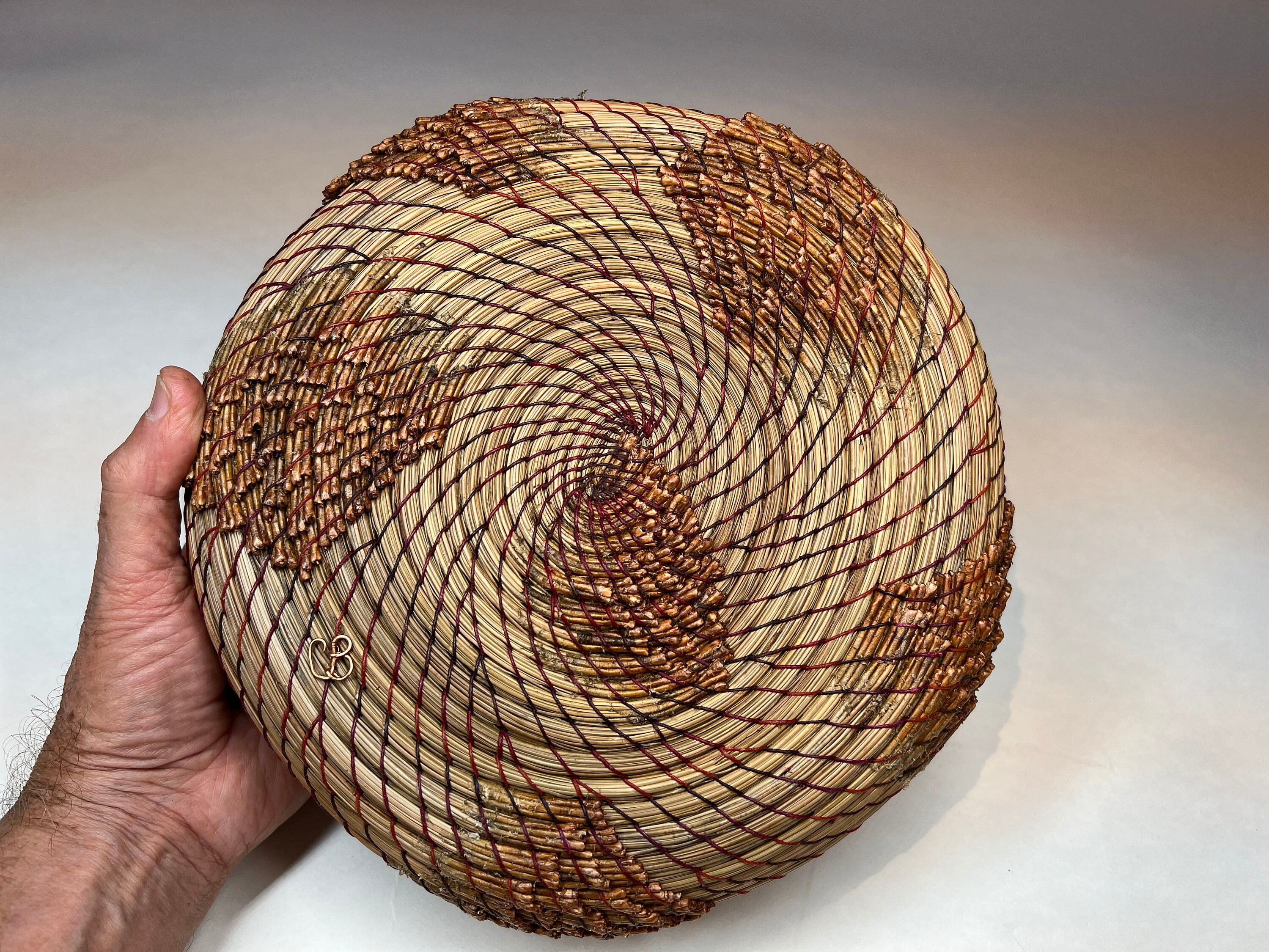 Natural Round Clusters Pine Needle Basket - Etsy