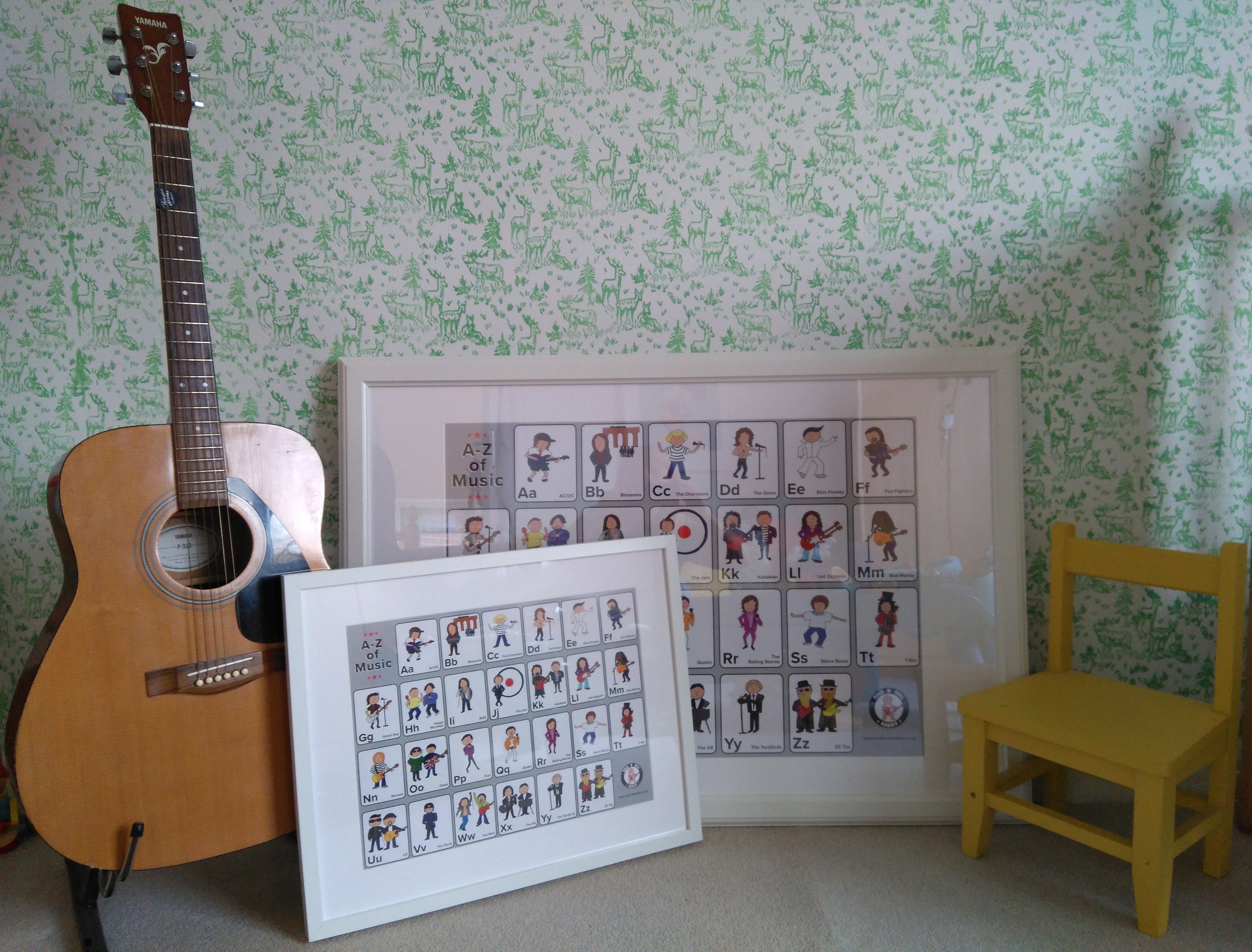 A to Z of Music Poster Alphabet Poster A-Z Artwork Nursery Print ...