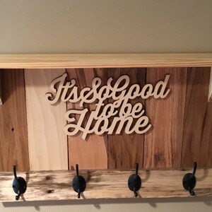 Coat Rack Welcome Sign | | With Hooks | Country Decor | Entryway Coat ...