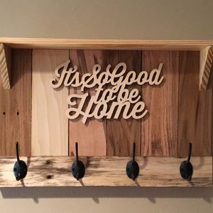 Coat Rack Welcome Sign | | With Hooks | Country Decor | Entryway Coat ...