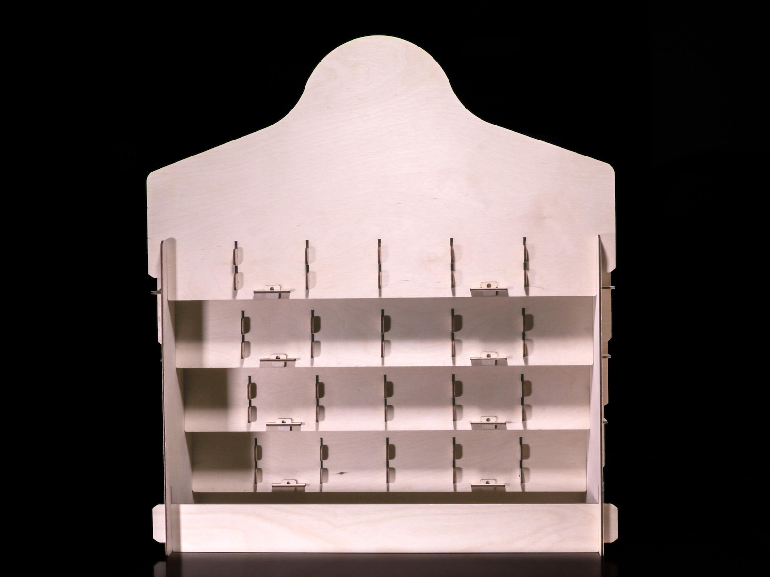 Sticker Display Stand - 4 Tier Wooden Countertop Rack, Sticker Board ...
