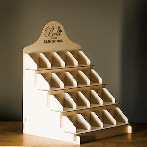 Soap Display Stand With 4 Tiers, 16 Pockets. Vendor Rack for Craft ...
