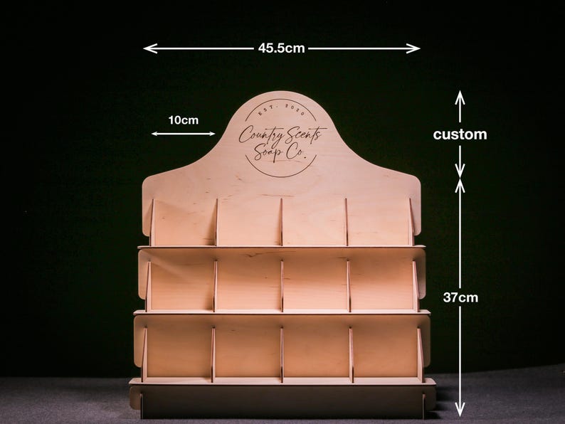 Wooden Display Stand: 3-tier Collapsible Vendor Display Shelf for Craft ...