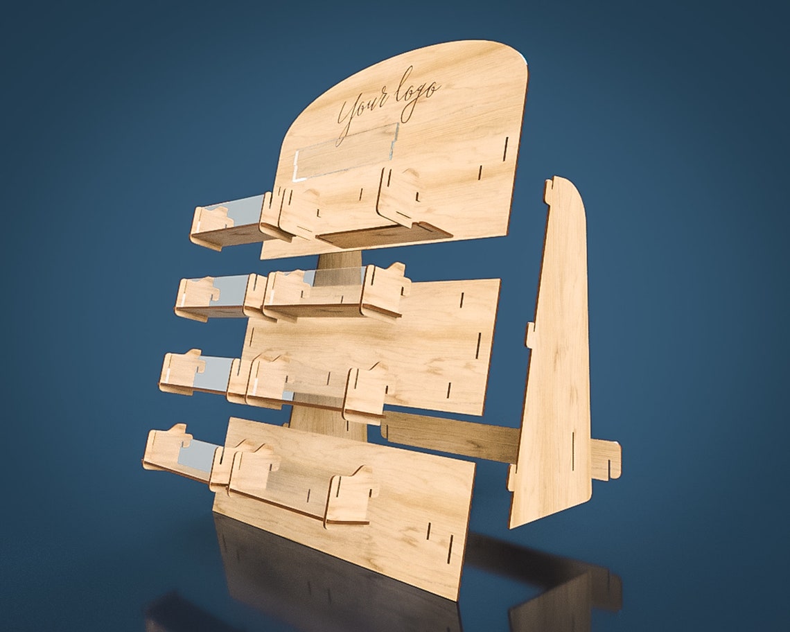 Sticker Storage Display Stand SVG Files Laser Cut Files - Etsy Canada