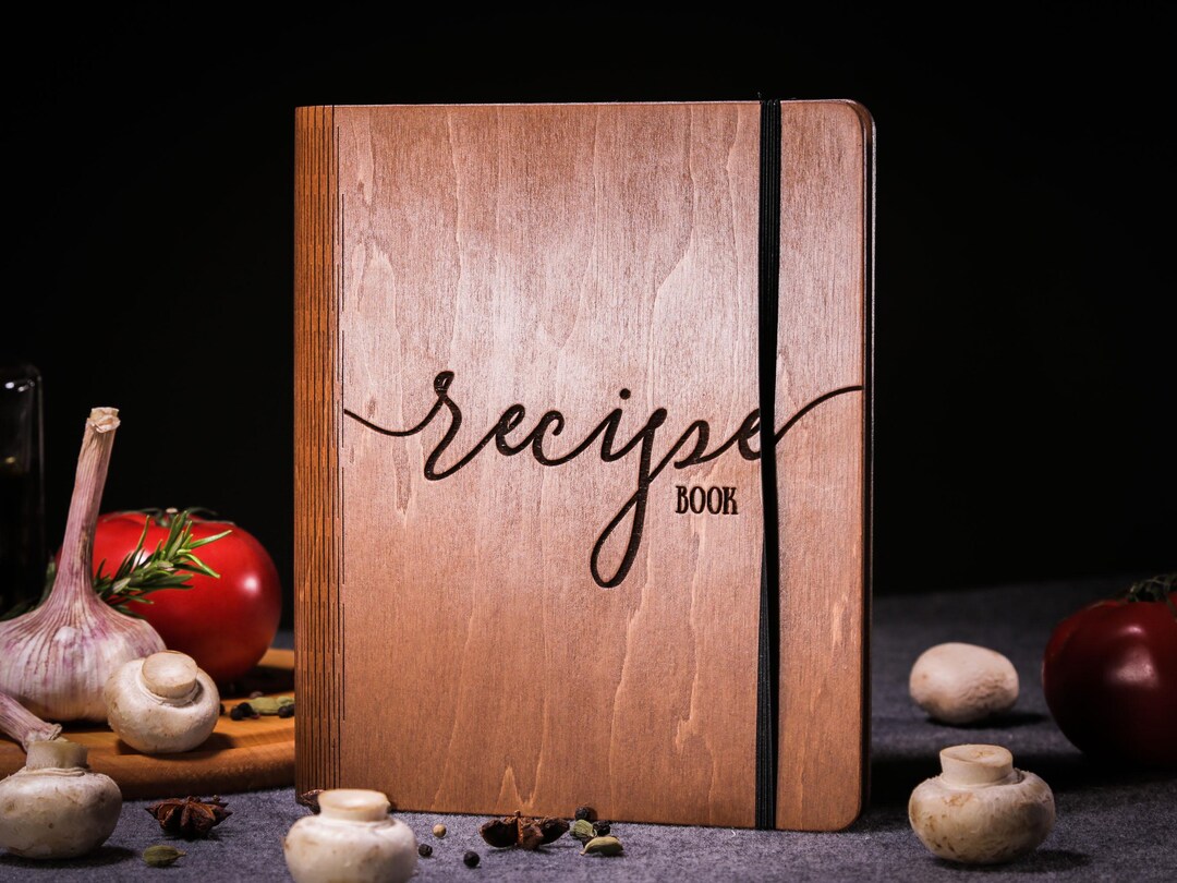 Wooden Recipe Book A5 | Custom Recipe Binder | Personalized Family ...