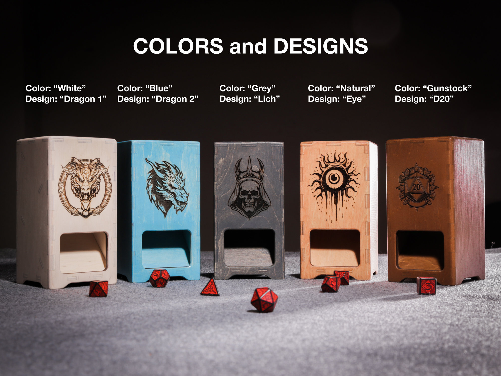 Dnd Dice Tower, Dice Box, Crossbow Dice Roller, Personalized Wooden ...