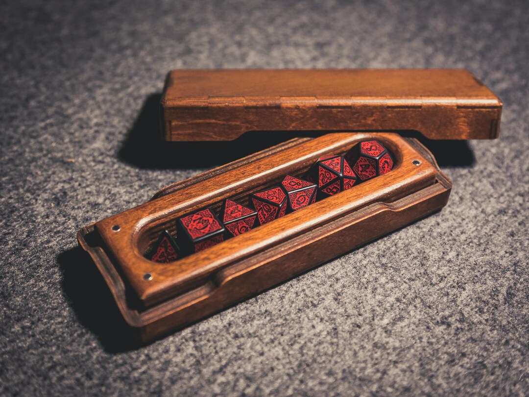 Dnd Dice Box, Custom D&d Dice Vault, Engraved Dice Holder, Pathfinder ...