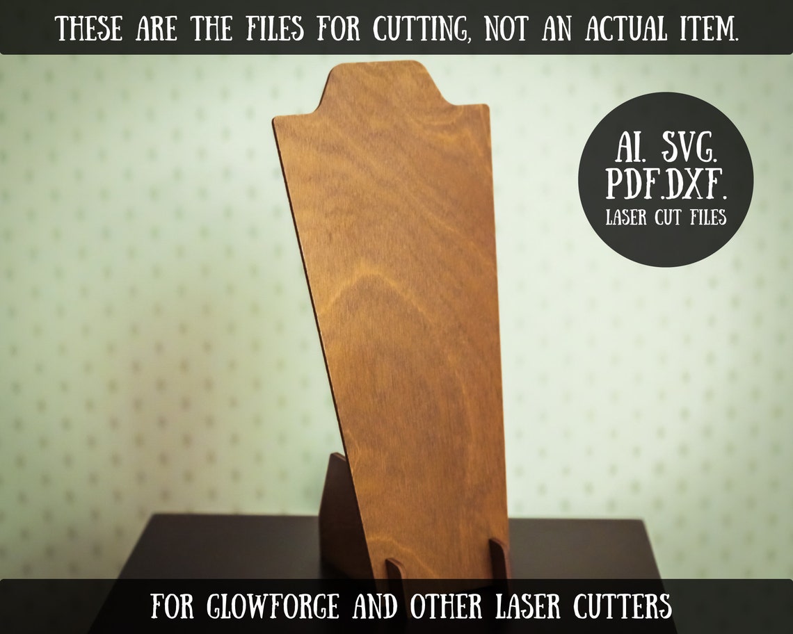 Laser Cut Vector Files of Table Top Necklace Jewelry Stand - Etsy