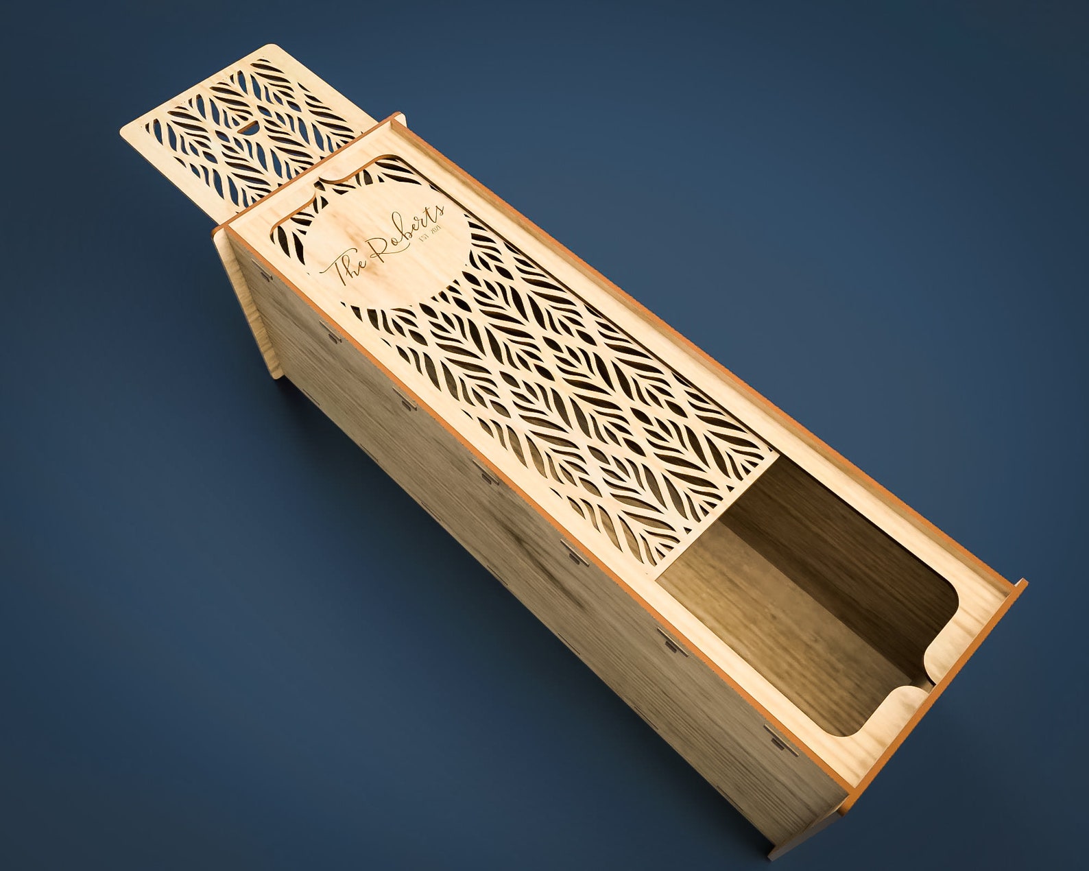 Wine Box SVG Files of Wine Crate Laser Cut Files of Wine - Etsy